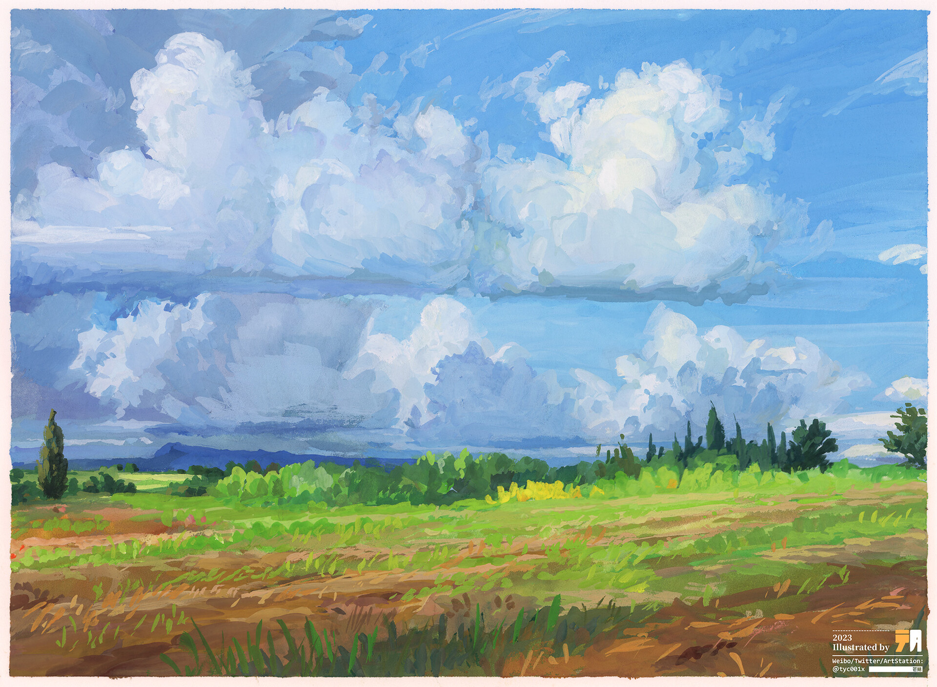 Blue Skies Again by YuCong Tang : r/ImaginarySkyscapes