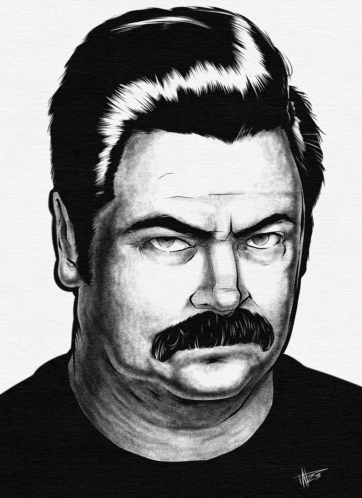 ArtStation - Ron Swanson