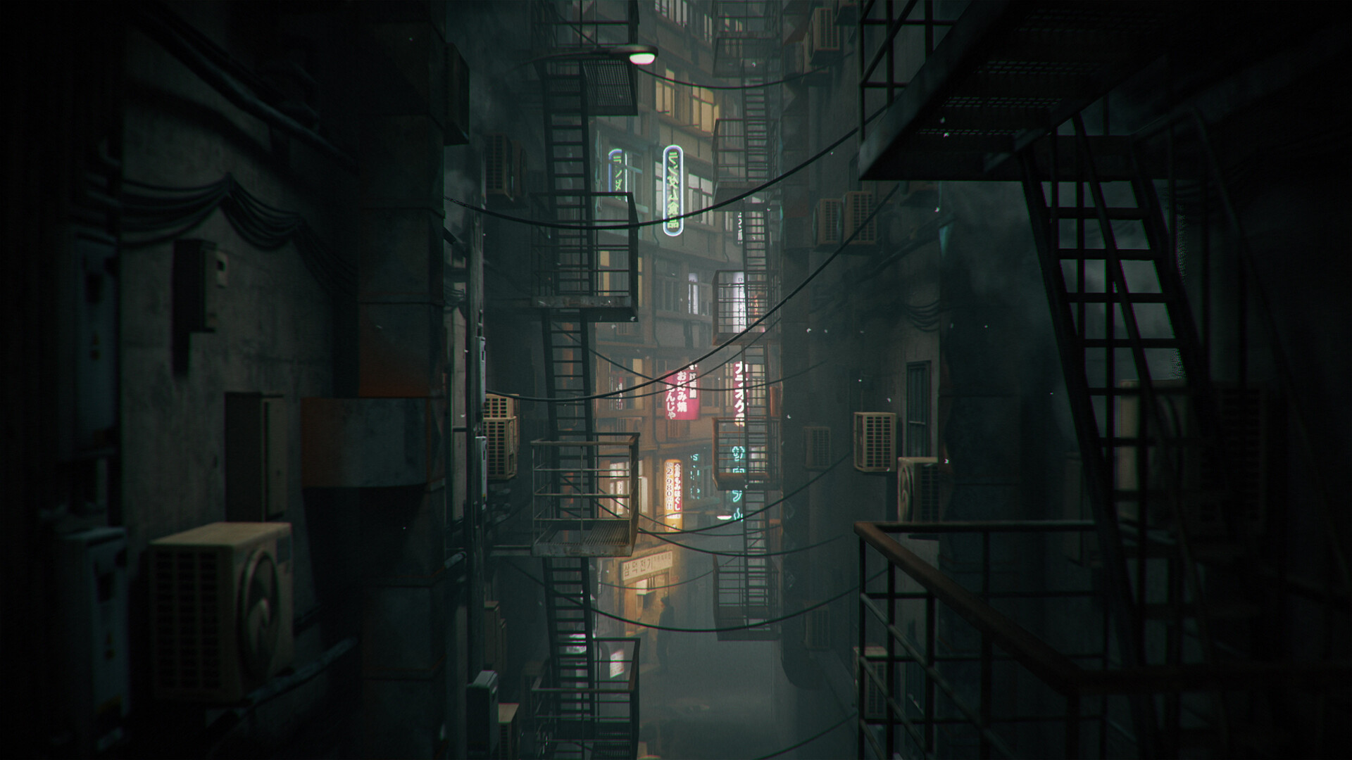 ArtStation - The Alleys - Procedural Alleys Pack Render