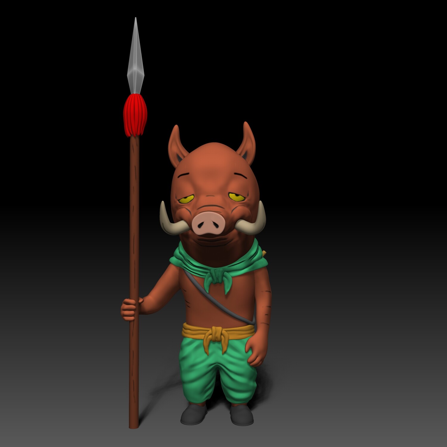 ArtStation - Little Piggy Monster (小猪妖）