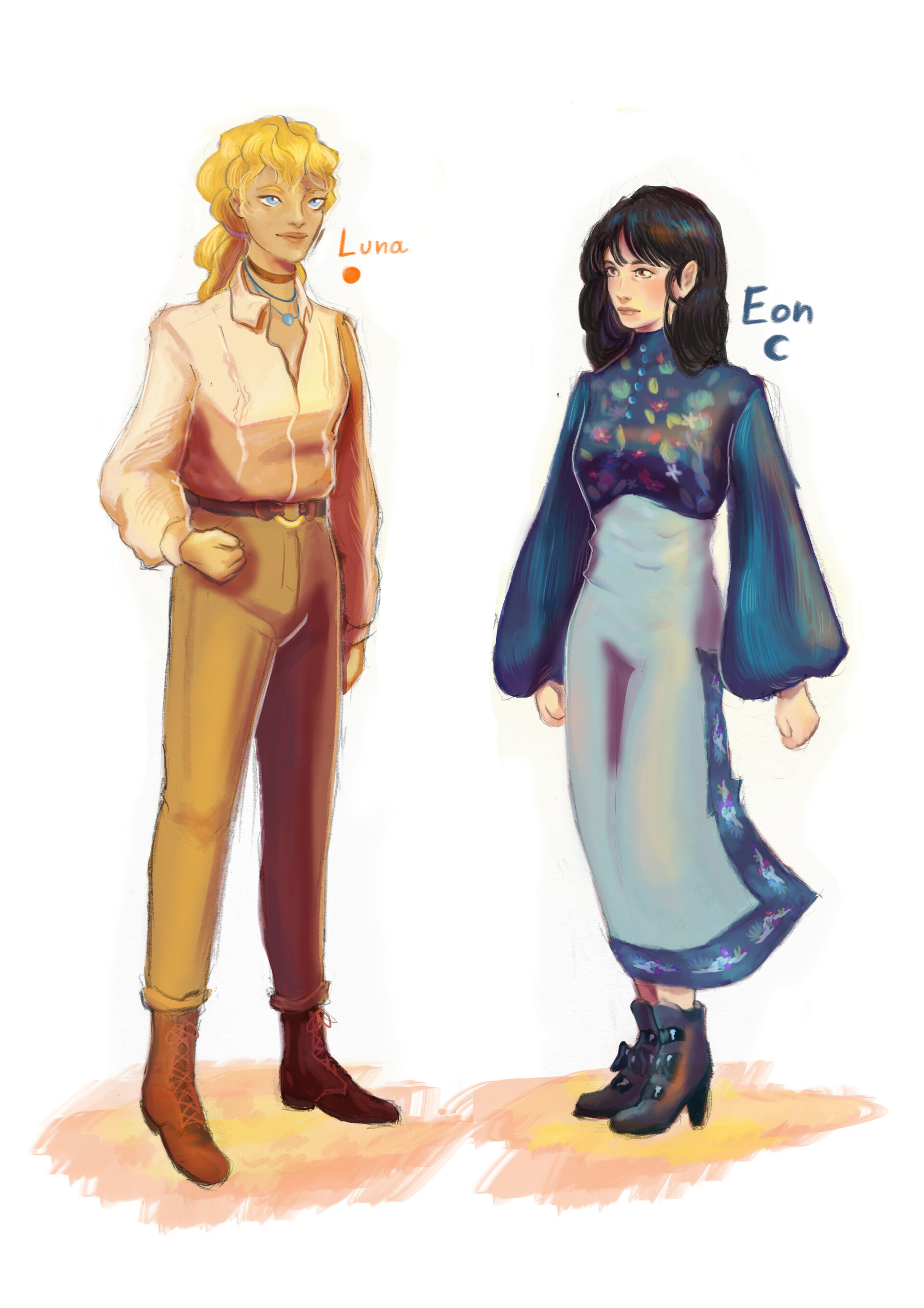 ArtStation - Characters - Luna & Eon