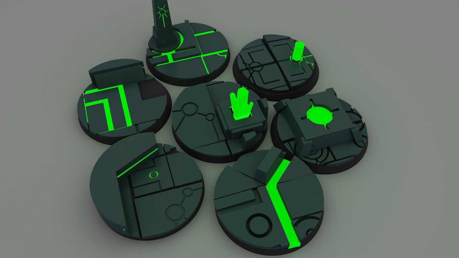 Peter Minneci - Warhammer 40K Necron Bases STL