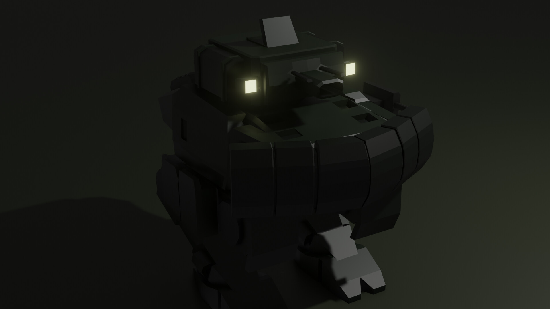 ArtStation - Lowpoly Tank Mech