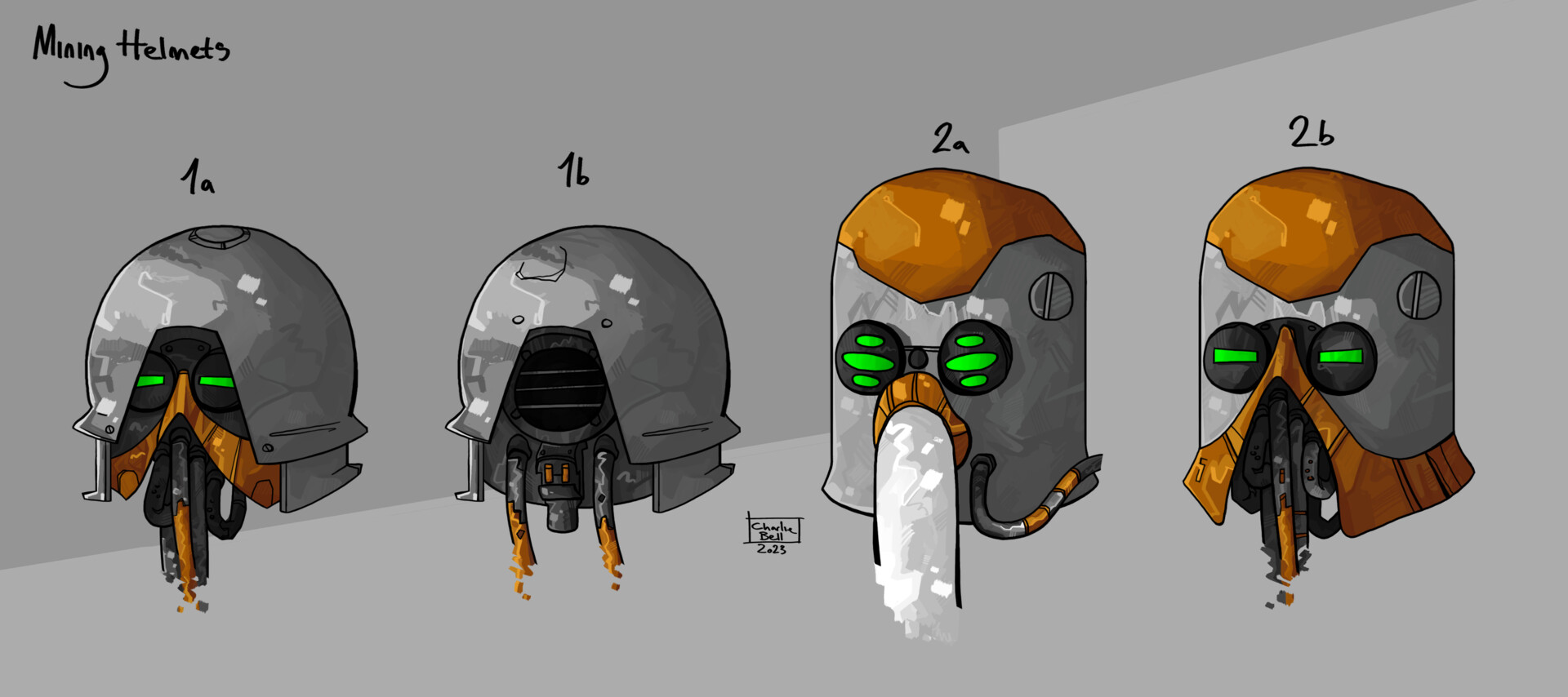 ArtStation - Miner Helmets