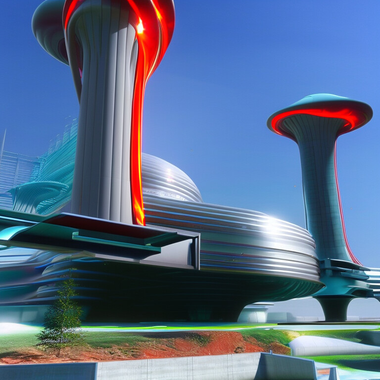 ArtStation - Futuristic atomic power plant (style of future, style of ...