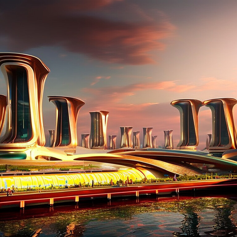 ArtStation - Futuristic city Saint-Petersburg (style of future, style ...