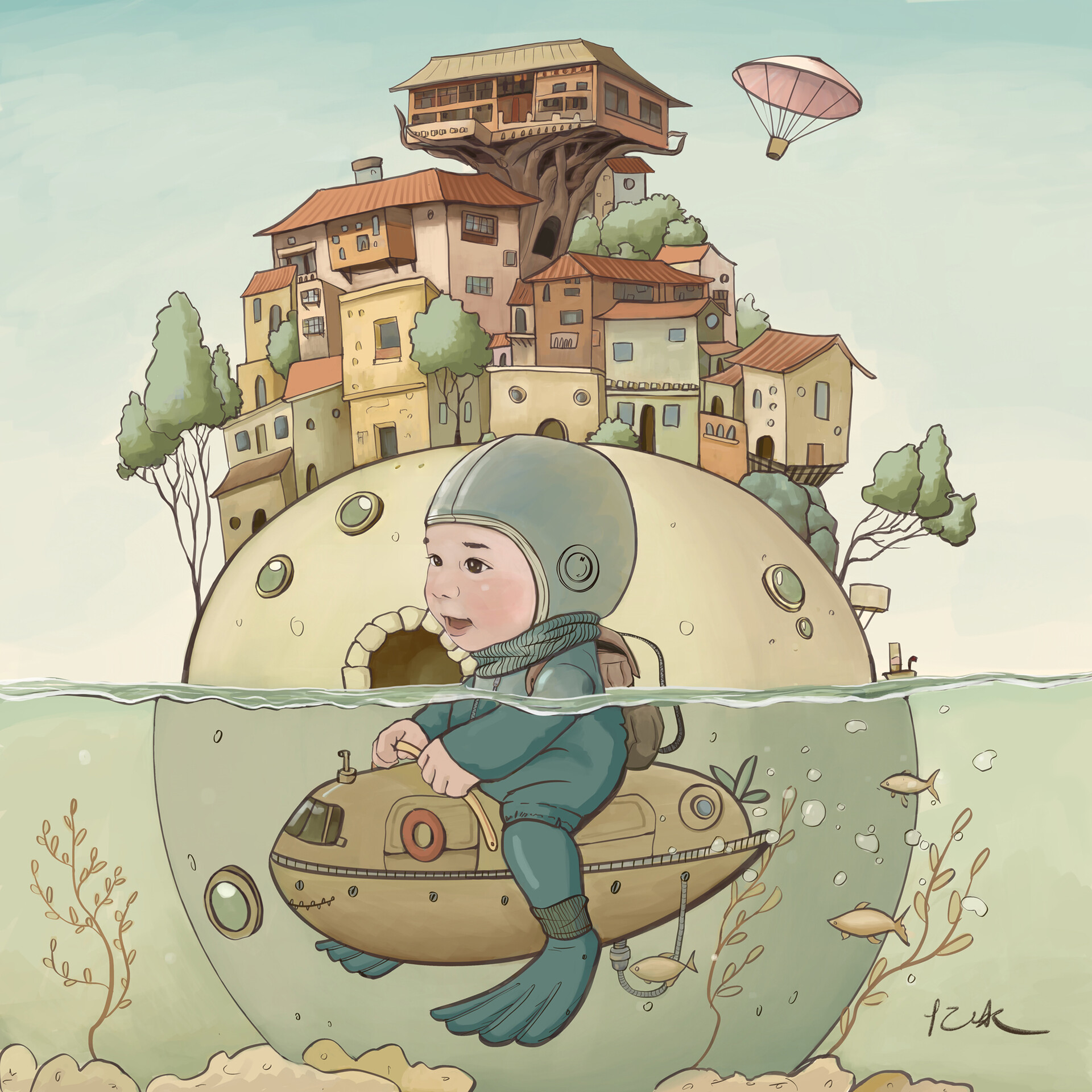 ArtStation - Underwater City