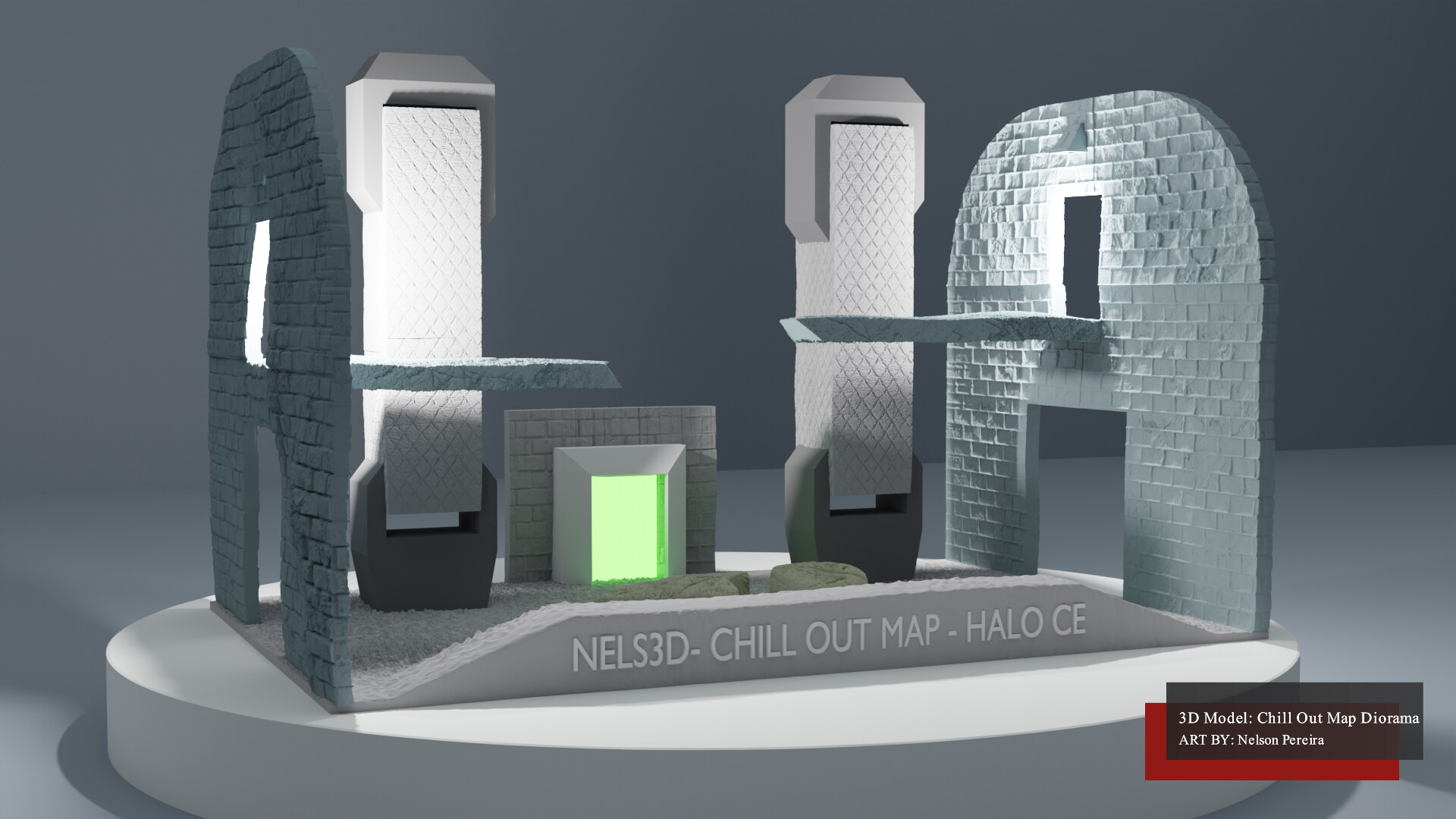 ArtStation - Chill Out Map (Halo CE) - Diorama