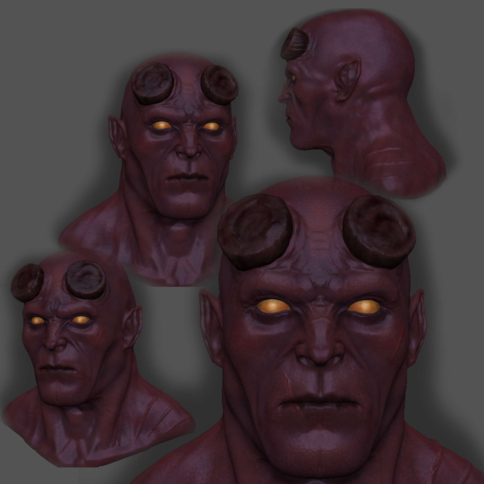 ArtStation - hellboy zbrush