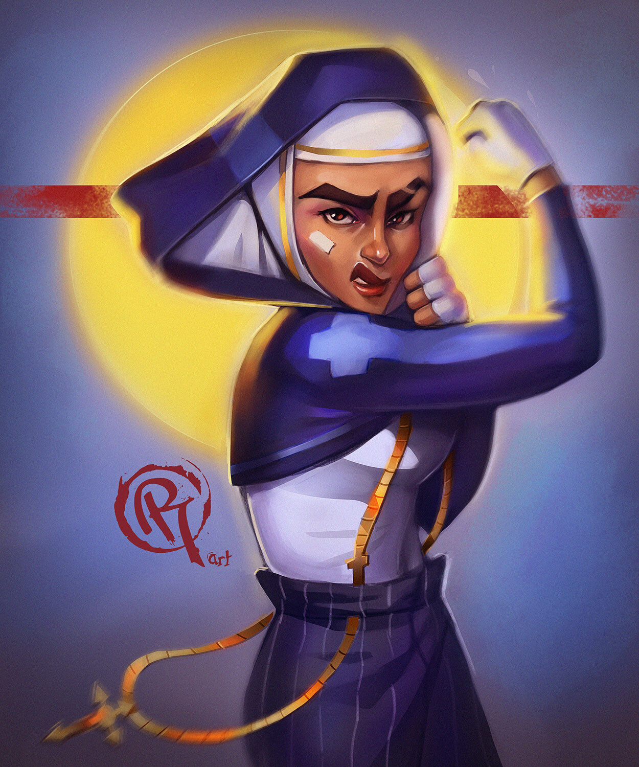 Artstation Nun Some Art Stuff From Art Challange
