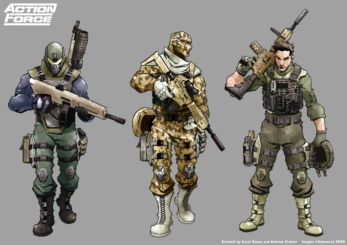 ArtStation - Action Force package art colours