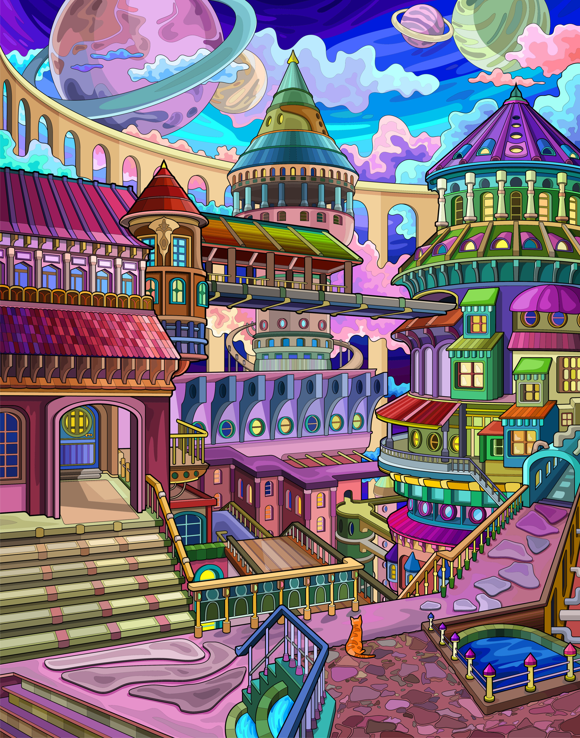 ArtStation - SPACE CITY