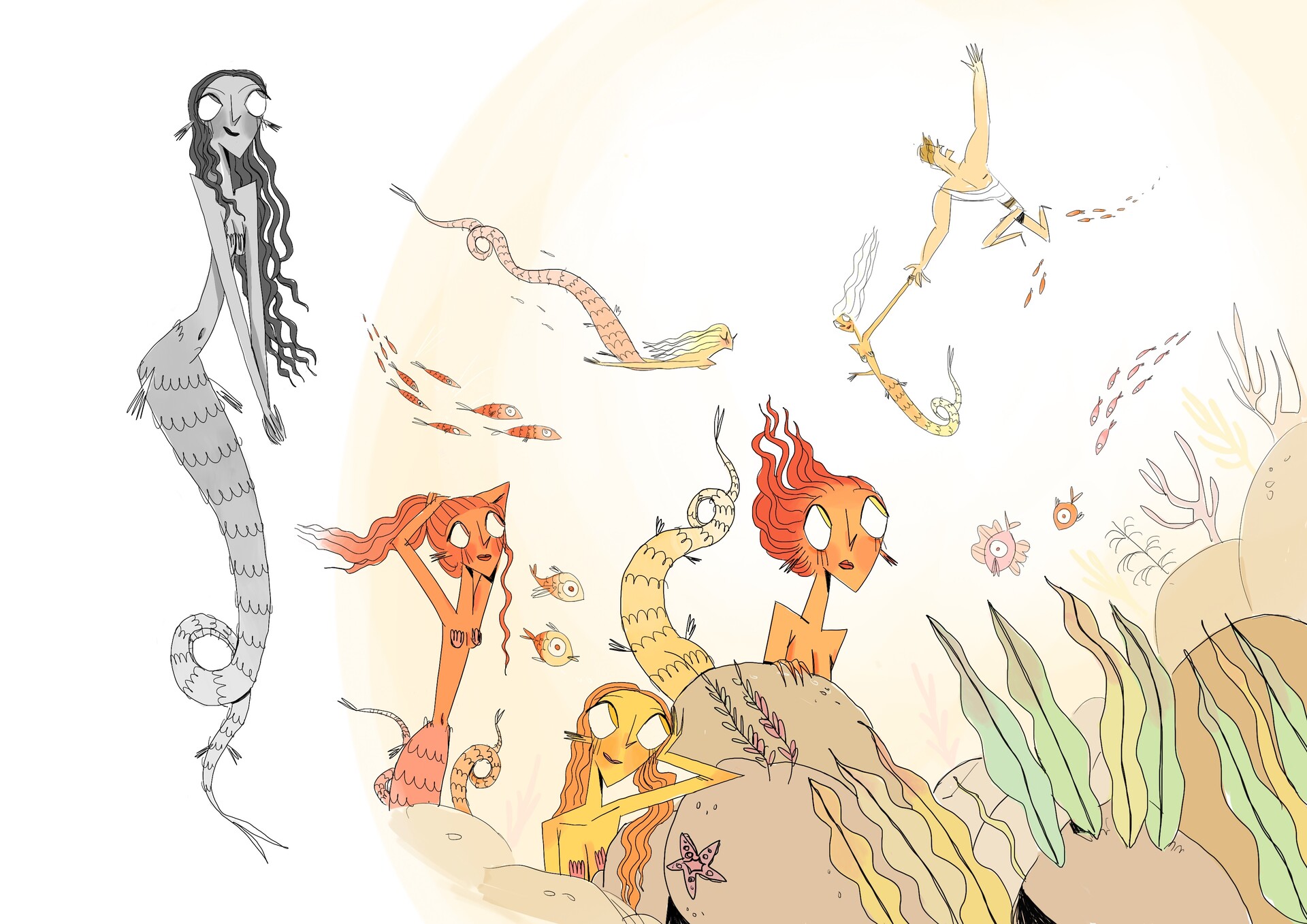 ArtStation - mythological creatures_mermaids