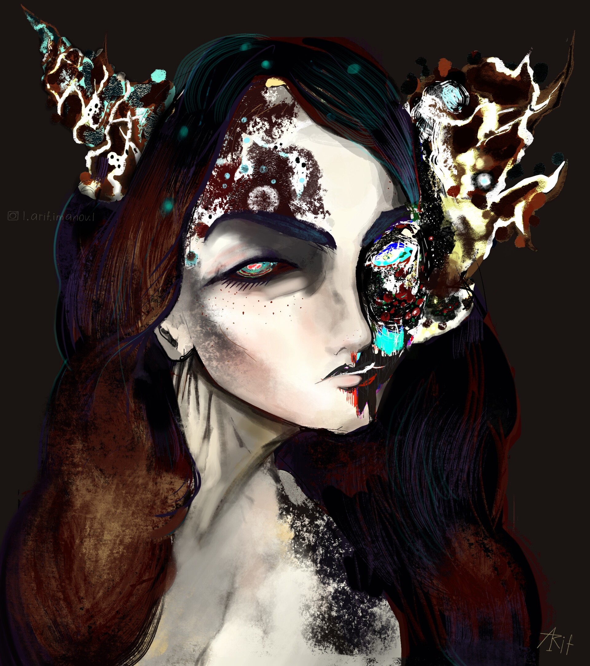 ArtStation - Selliora “The Malum”. Manga character concept.