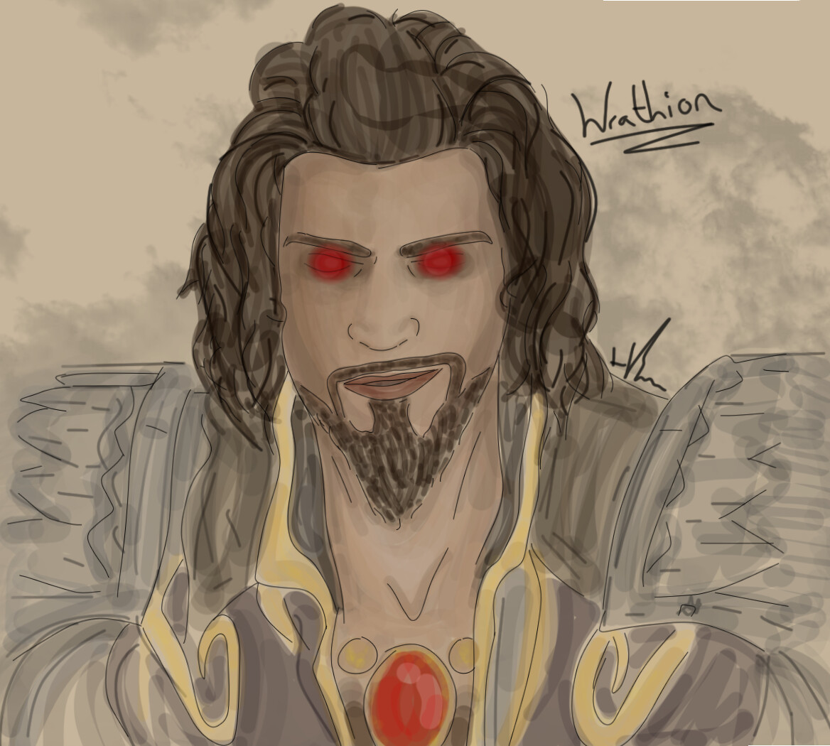 ArtStation - Wrathion, The Black Dragon Aspect! (Digital Watercolour ...