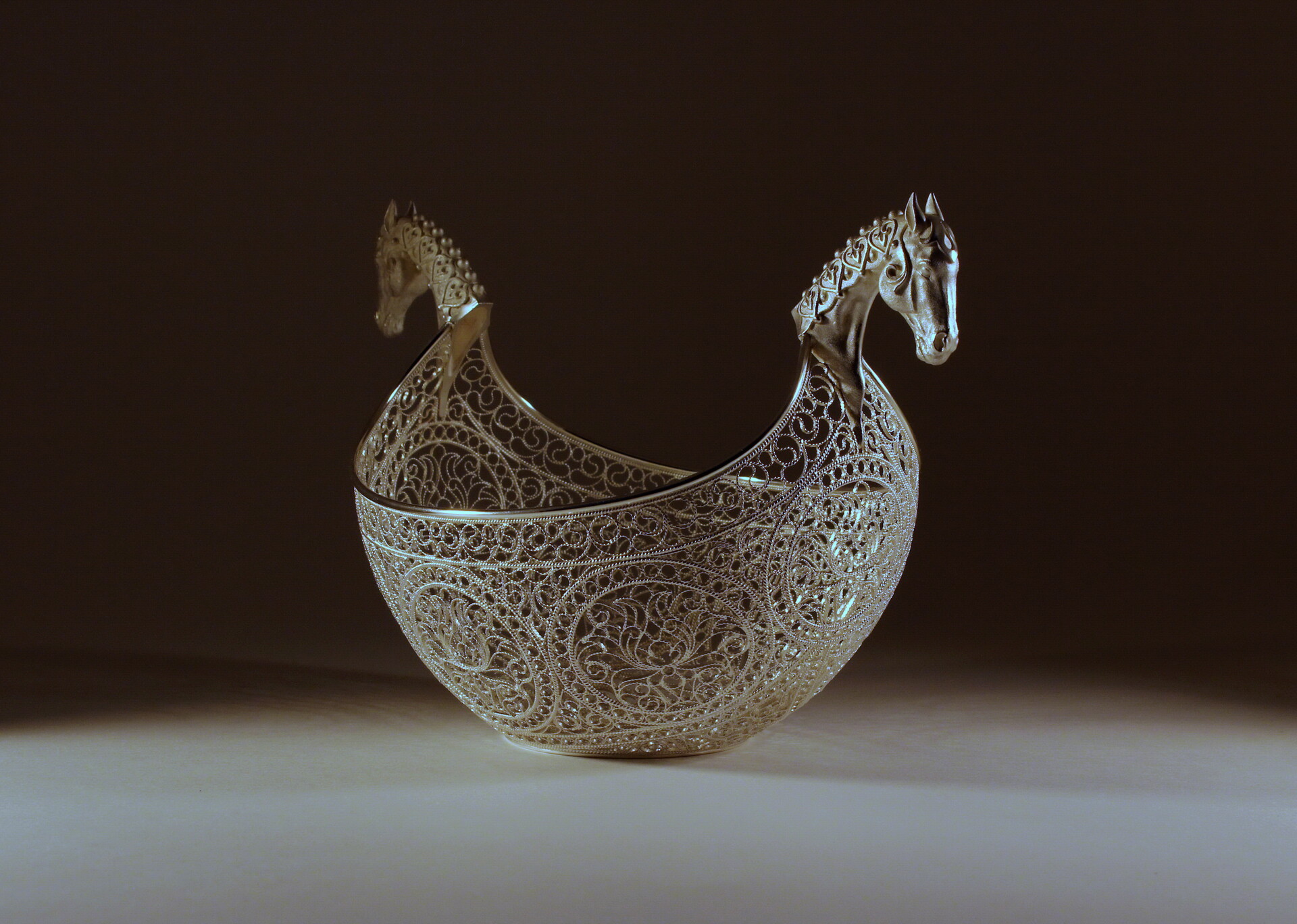 ArtStation - Filigree bratina for stained enamel