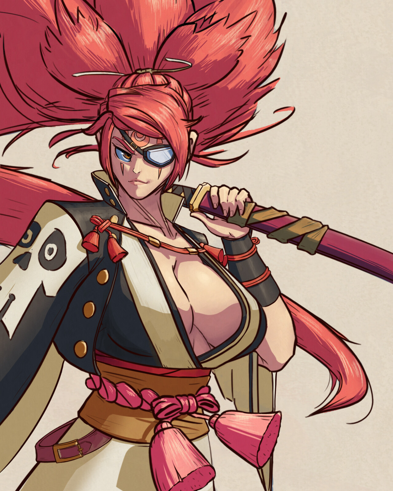 Remy Hobo - Baiken | Guilty Gear -Strive- Fanart