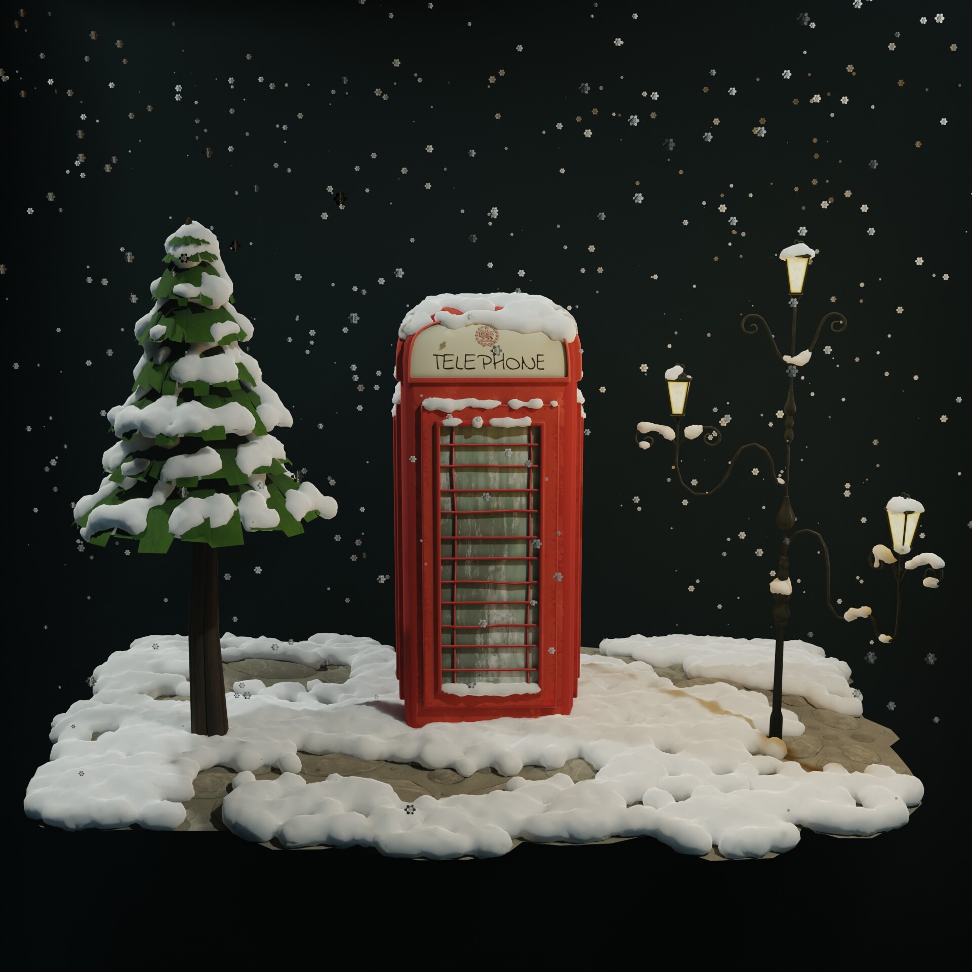 ArtStation - snow telephone
