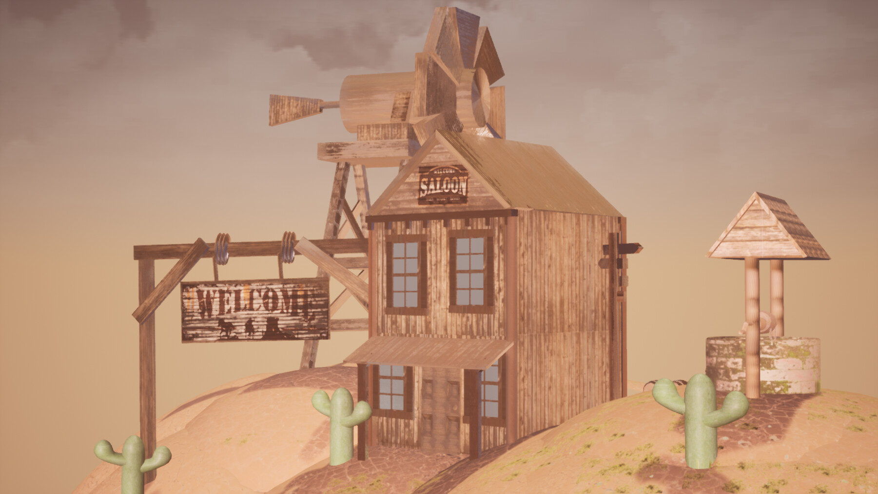 ArtStation - Old West Town Diorama Final Presentation