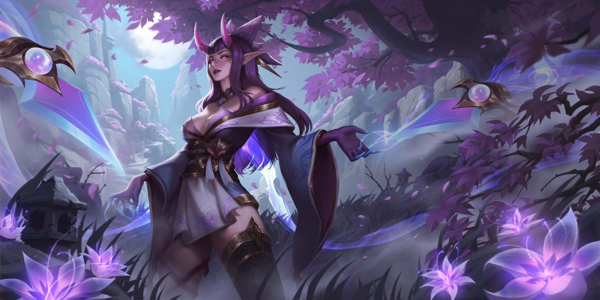 ArtStation - Spirit blossom Evelynn Fanart