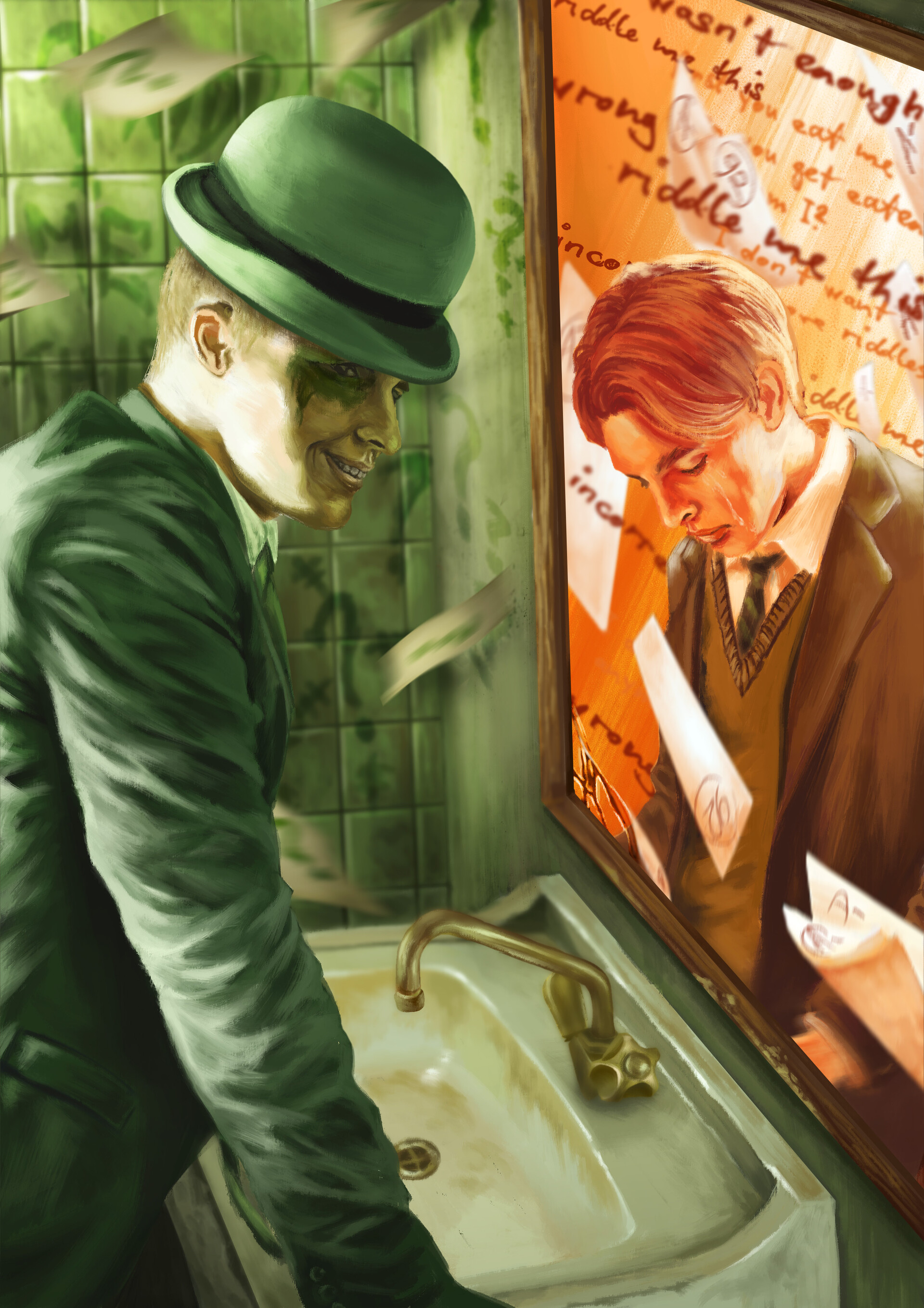 ArtStation - Riddle Me This - The Riddler / Edward Nygma
