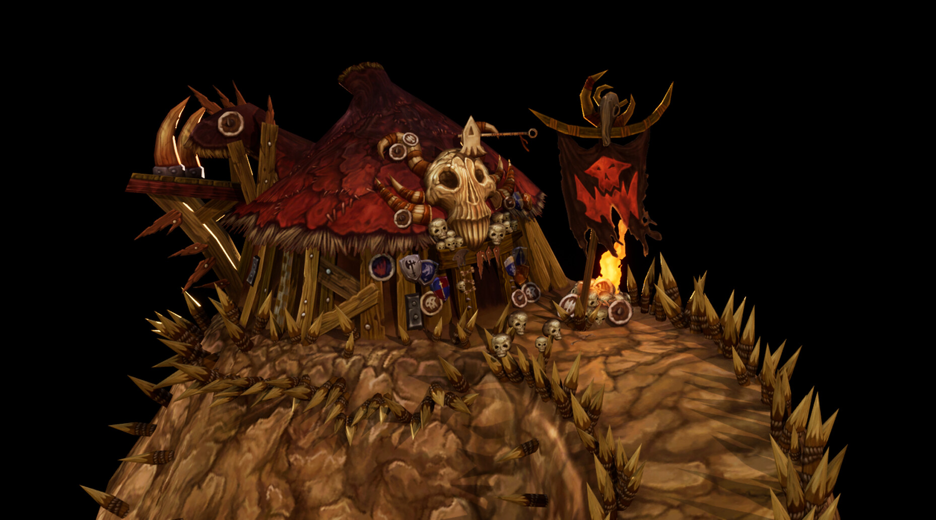 Solmi Mun - Warhammer house hand painted 3d modeling