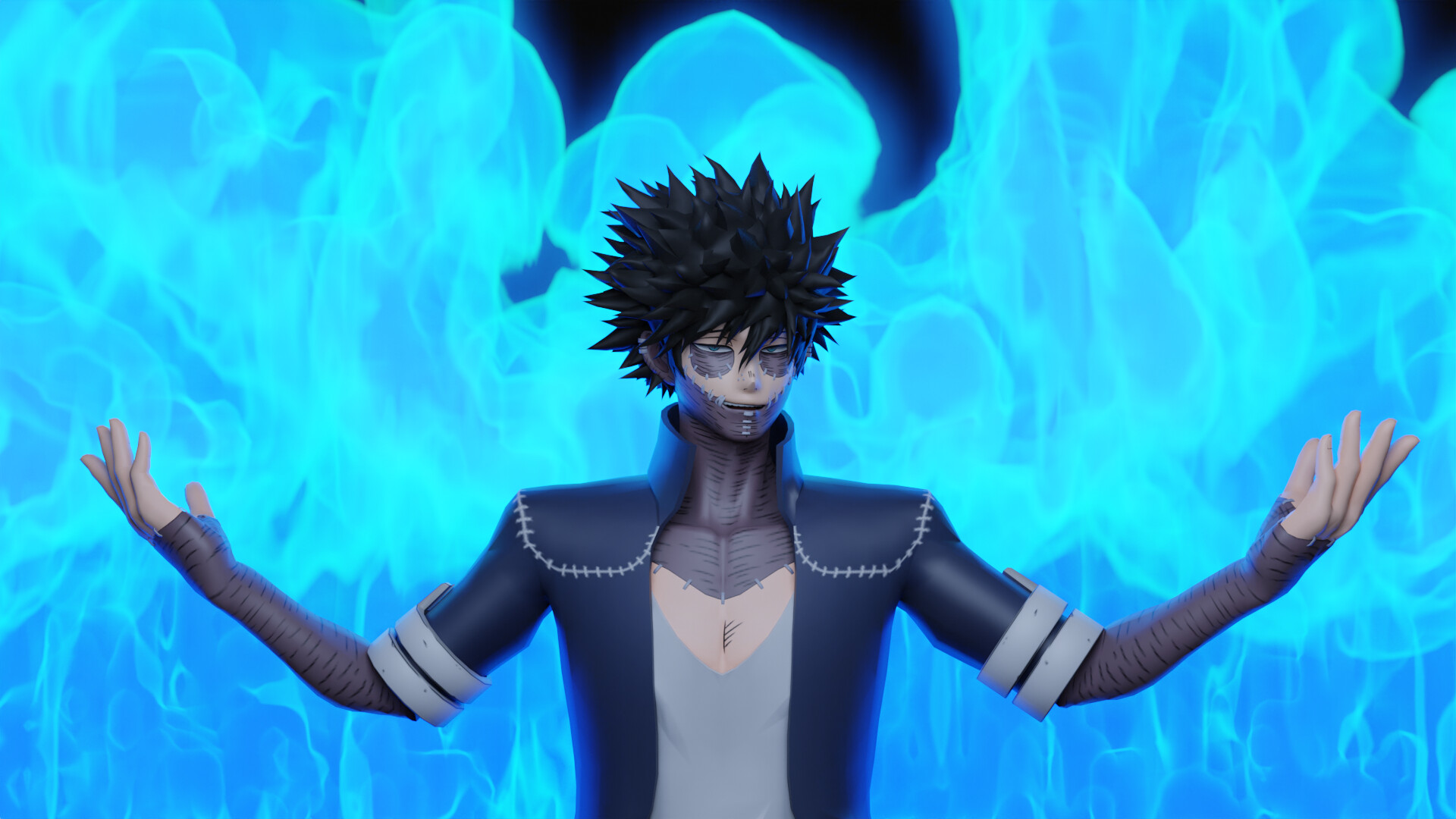ArtStation - Dabi talking to Endeavor