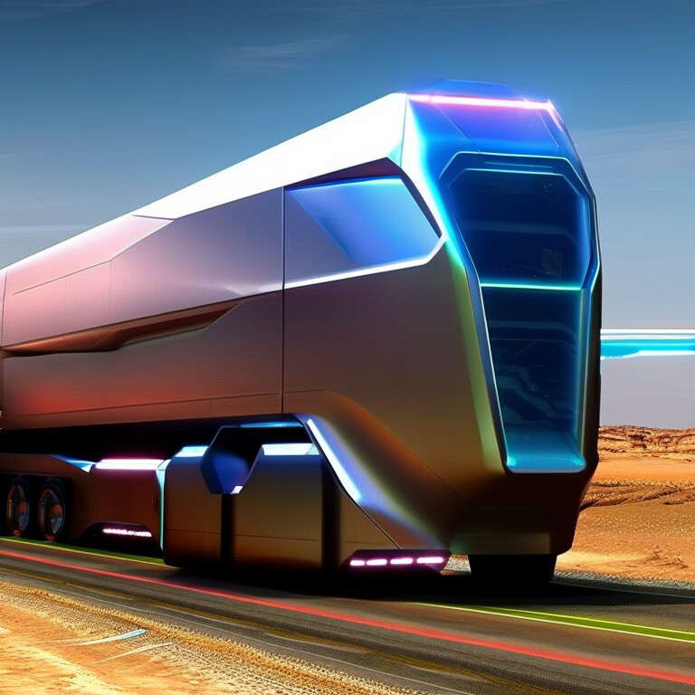 ArtStation - Futuristic truck (Far future)