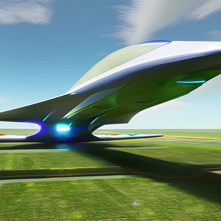 ArtStation - Futuristic plane (far future)