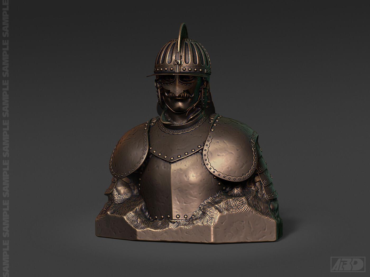 ArtStation - [022.01] hussar_bust (sculpting)