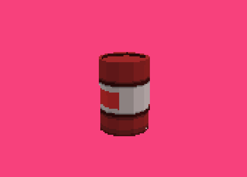 ArtStation - Low Poly/Low Effort Red Barrel