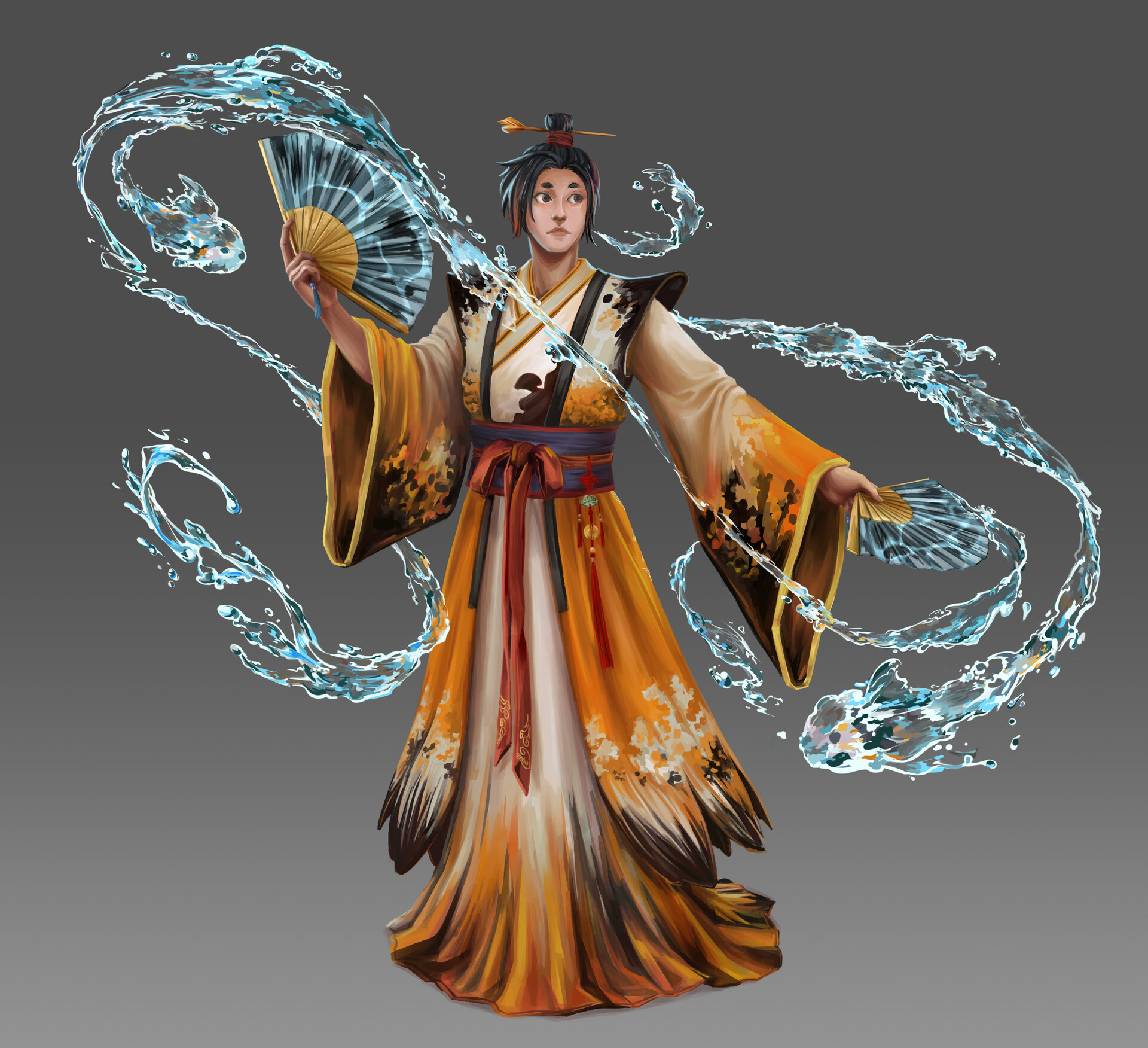 Ang Xue Li - Goldfish character design