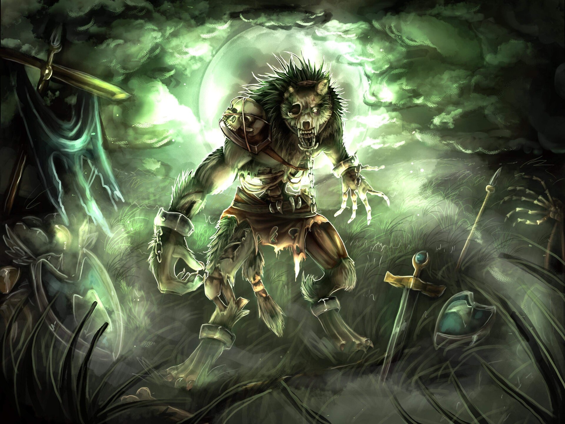 ArtStation - Zombie Werewolf