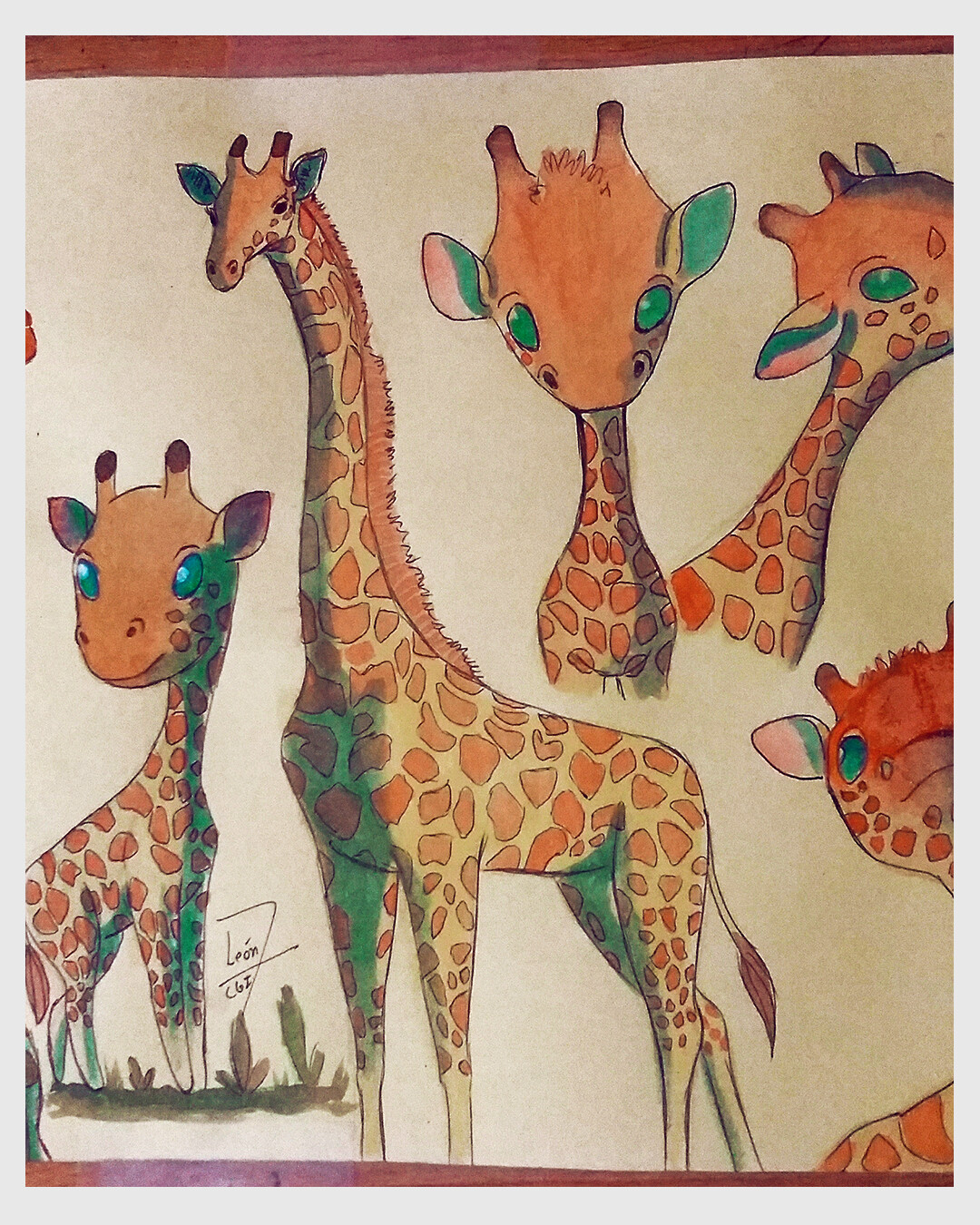 Leonardo Miguel Obregon Marchena - Jirafas cartoon