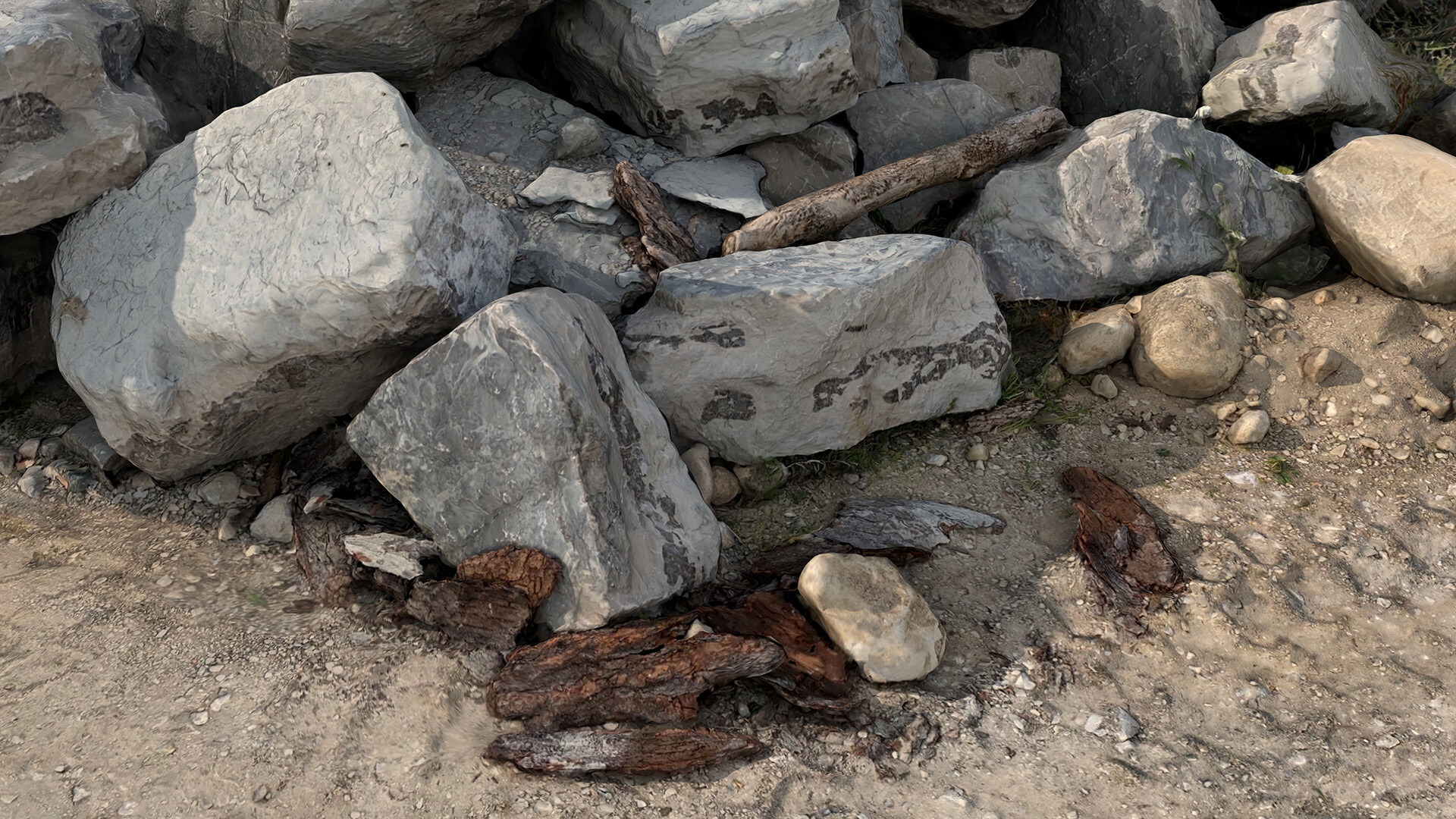 revolt3d - Gravel Rock Pile 02