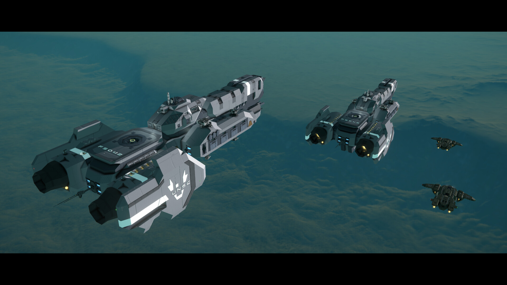 ZEO CMF - UNSC "Vorpal Blade" Palomino-class Corvette FS-042