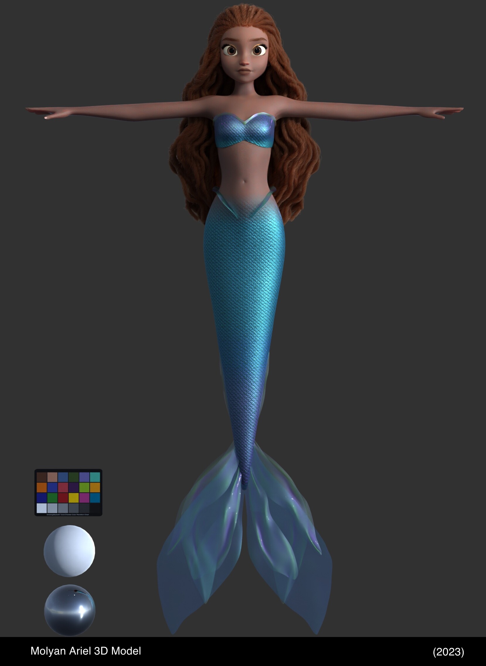 Molyan - Live Action Ariel 3D model (2023)