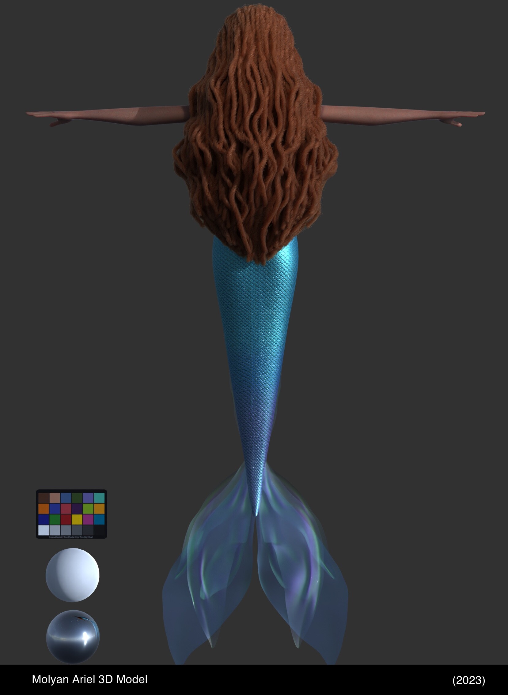 Molyan - Live Action Ariel 3D model (2023)
