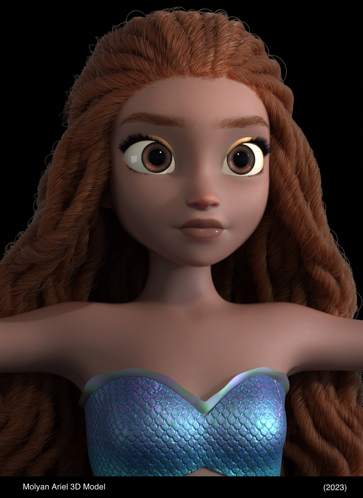 Molyan - Live Action Ariel 3D model (2023)