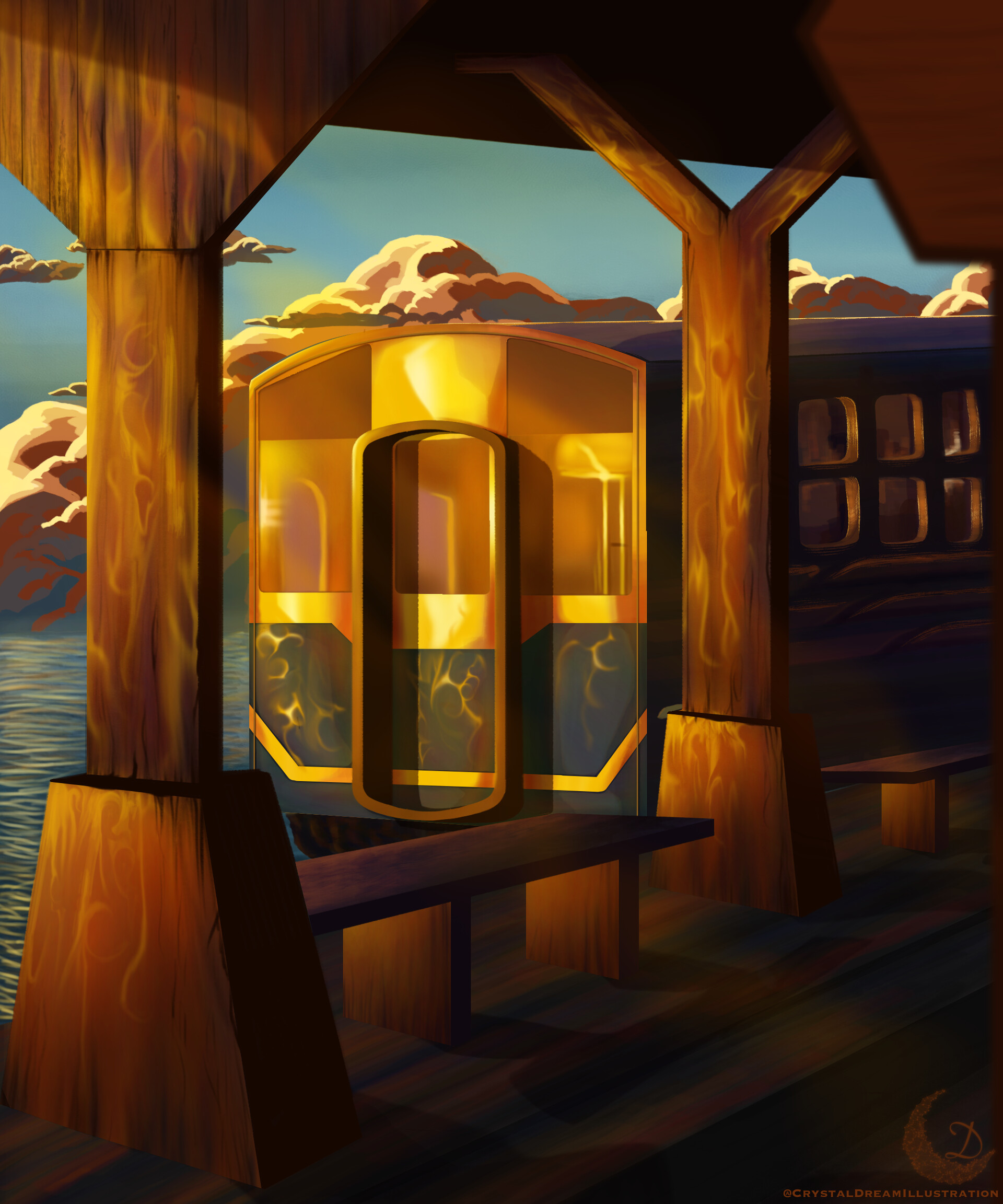 ArtStation - Train Station Background