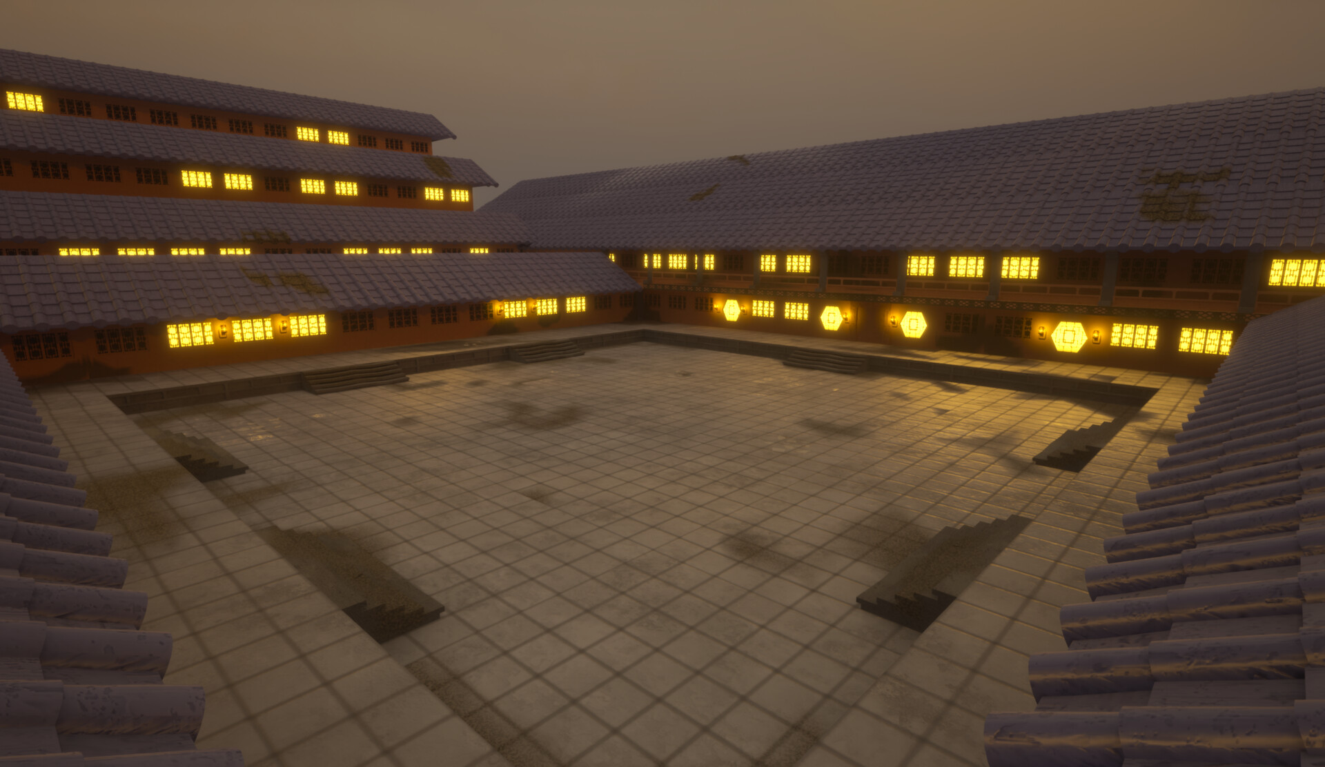 ArtStation - East Asian Courtyard