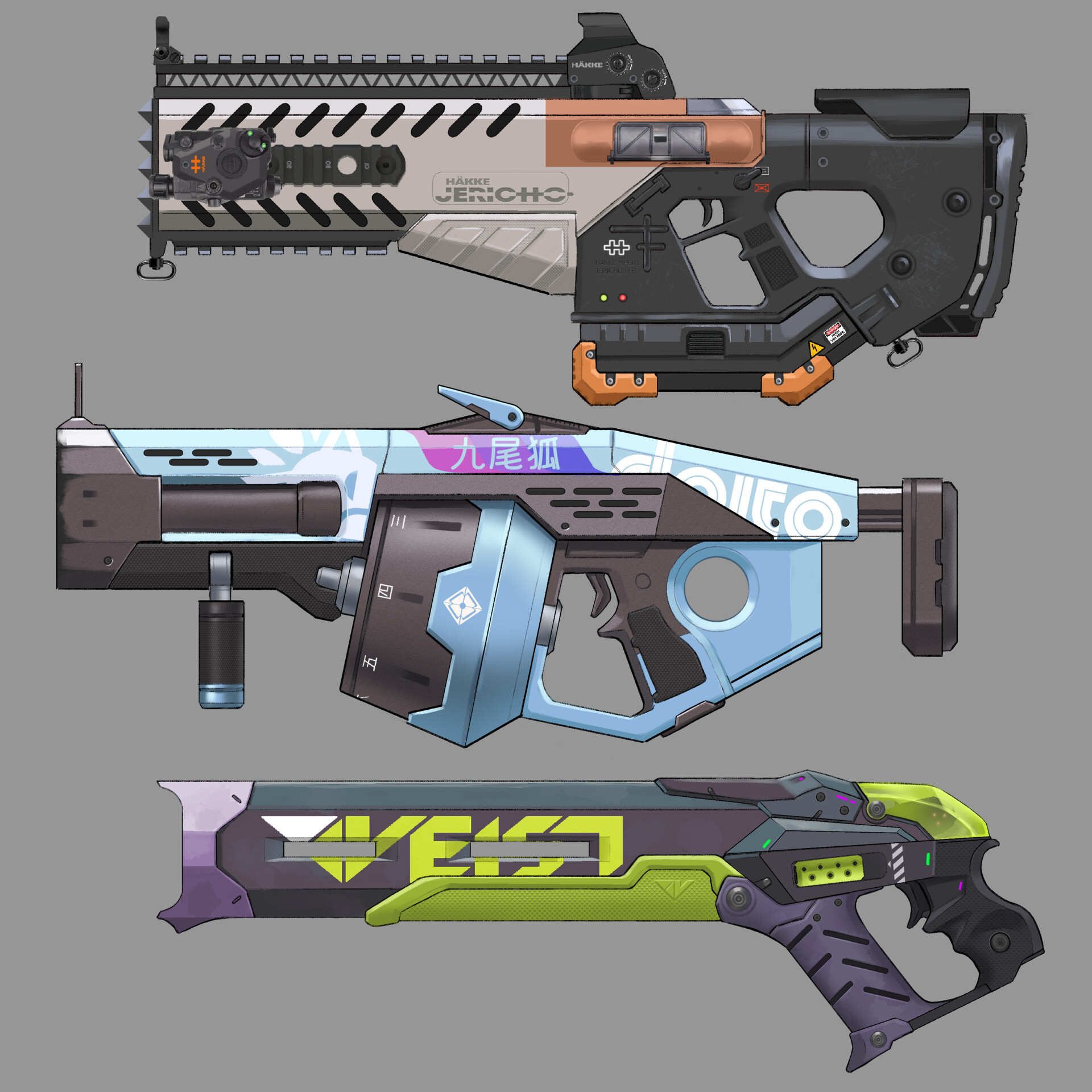 ArtStation - Destiny Fanart - Exotic Weapons