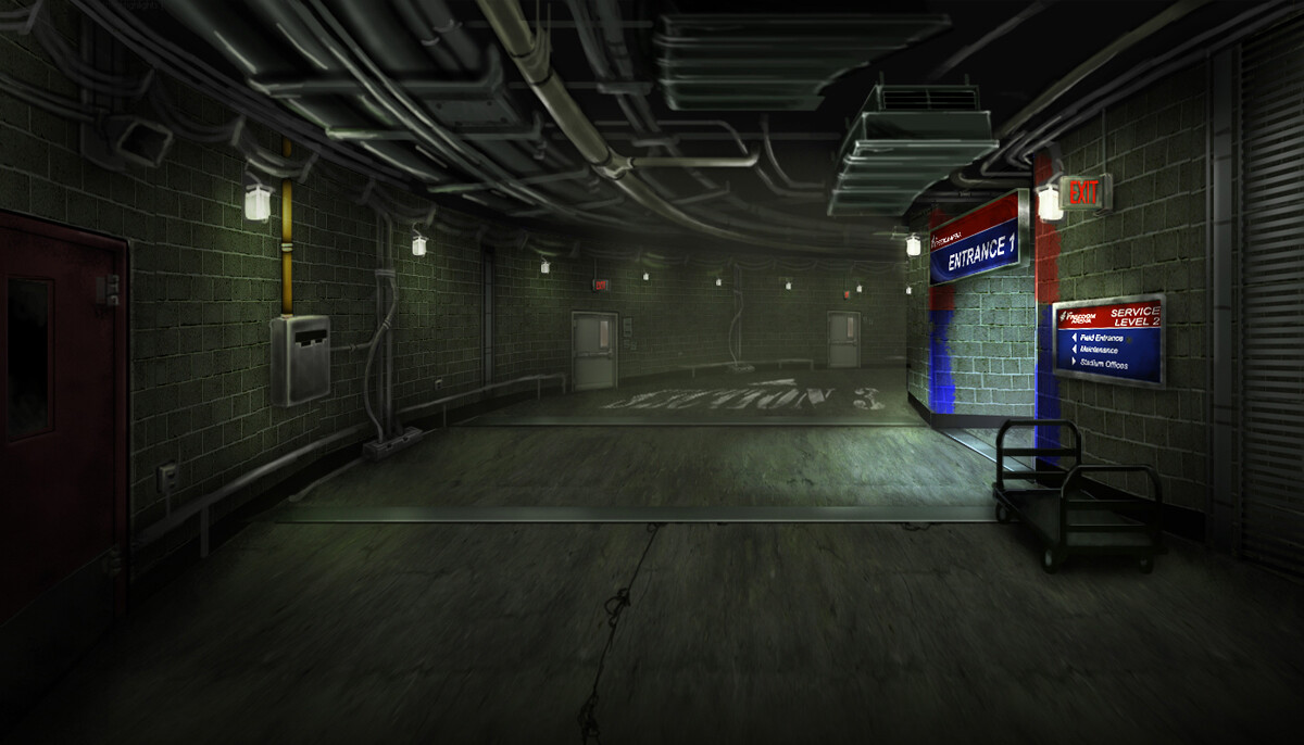 ArtStation - Walk to the stage at Freedom Arena (Unreleased Music Game)