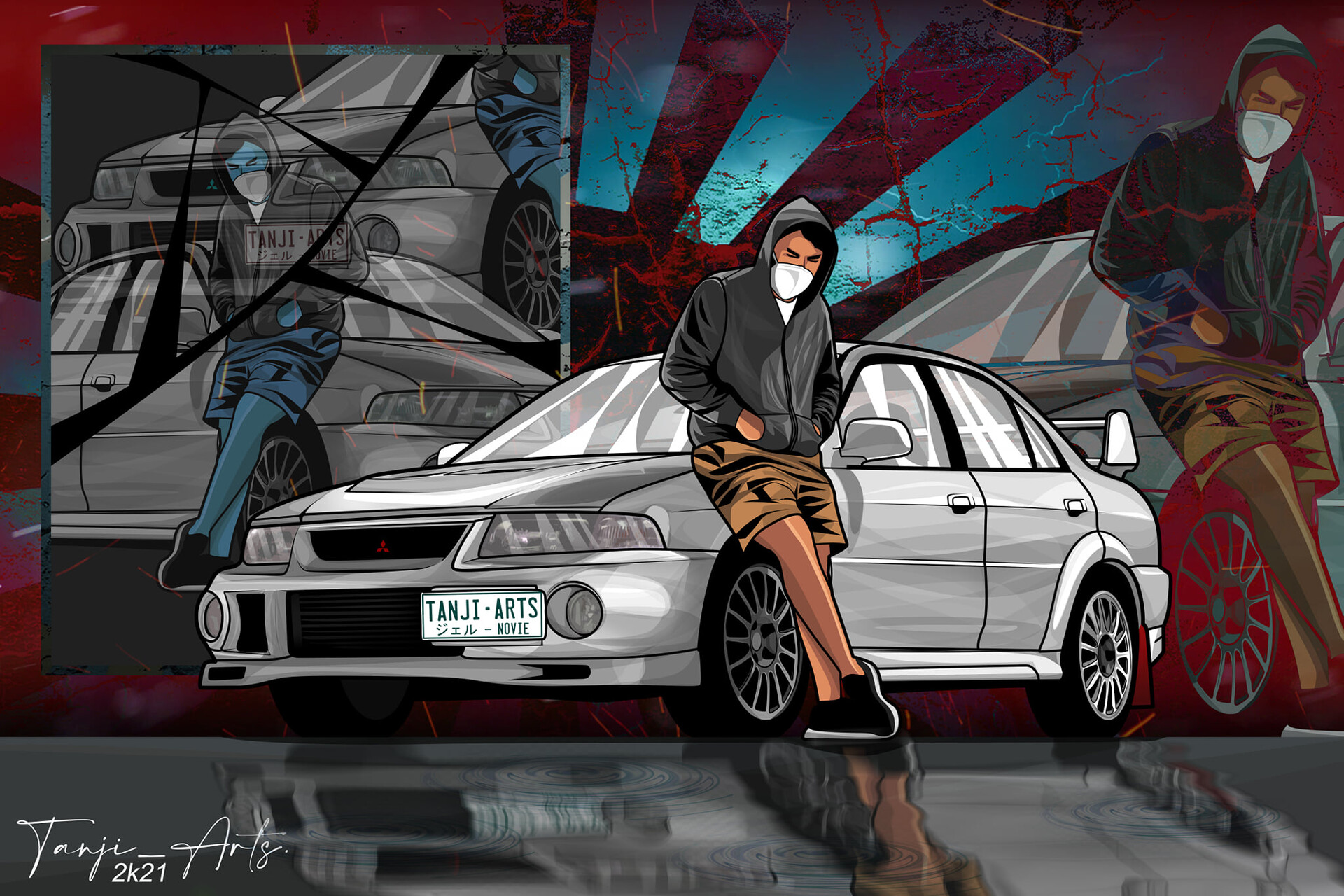 ArtStation - Mitsubishi Evo (Ramon Bautista)