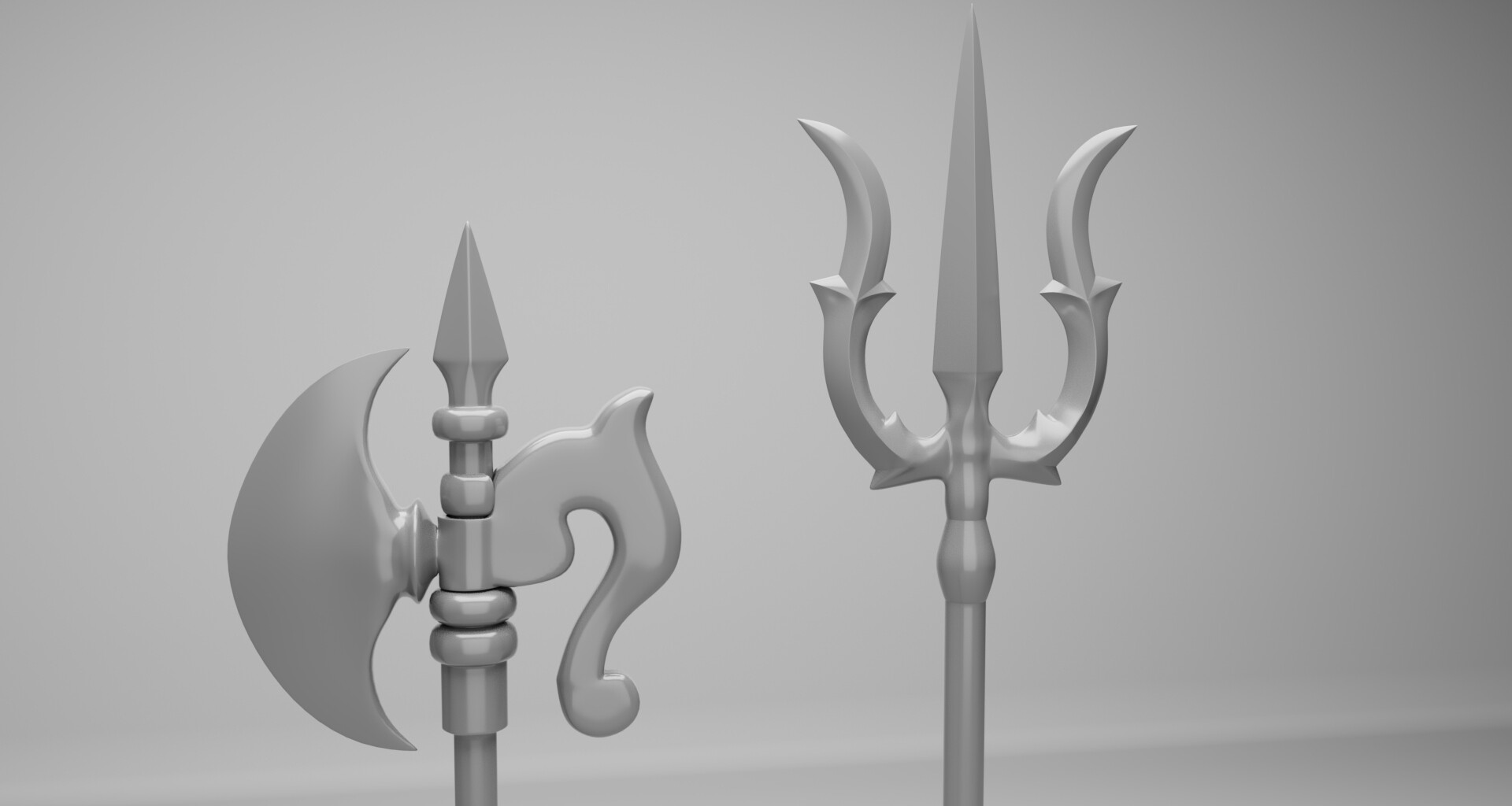 ArtStation - 3D Model Trishul & Parshu