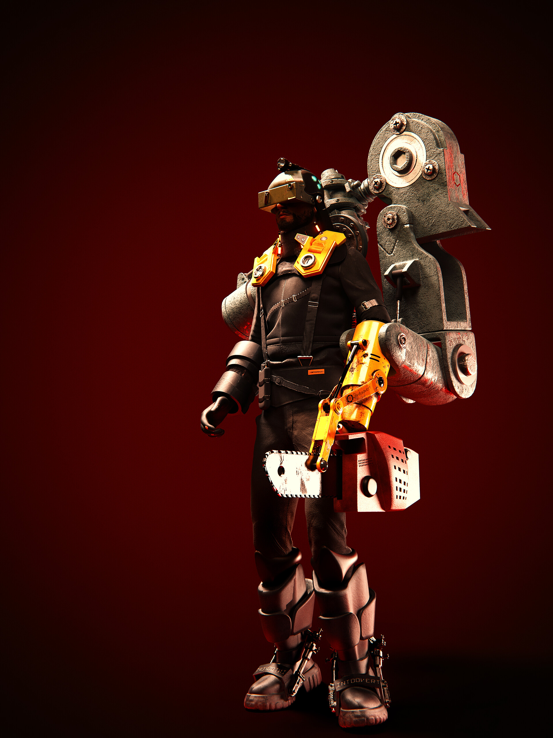 ArtStation - Exo-Constructor: The Exoskeleton Mech for Construction