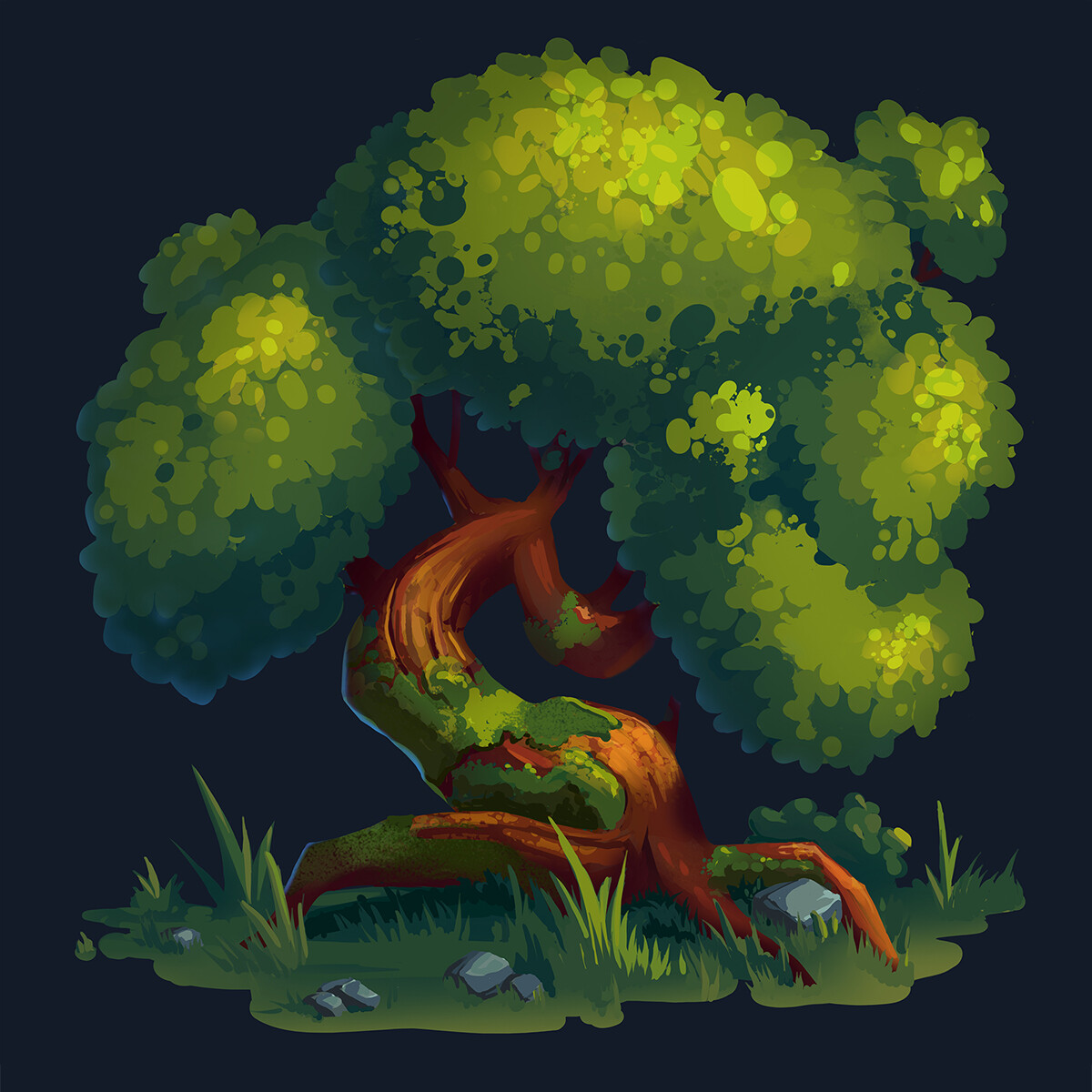 ArtStation - stylized trees ArtStation - stylized trees