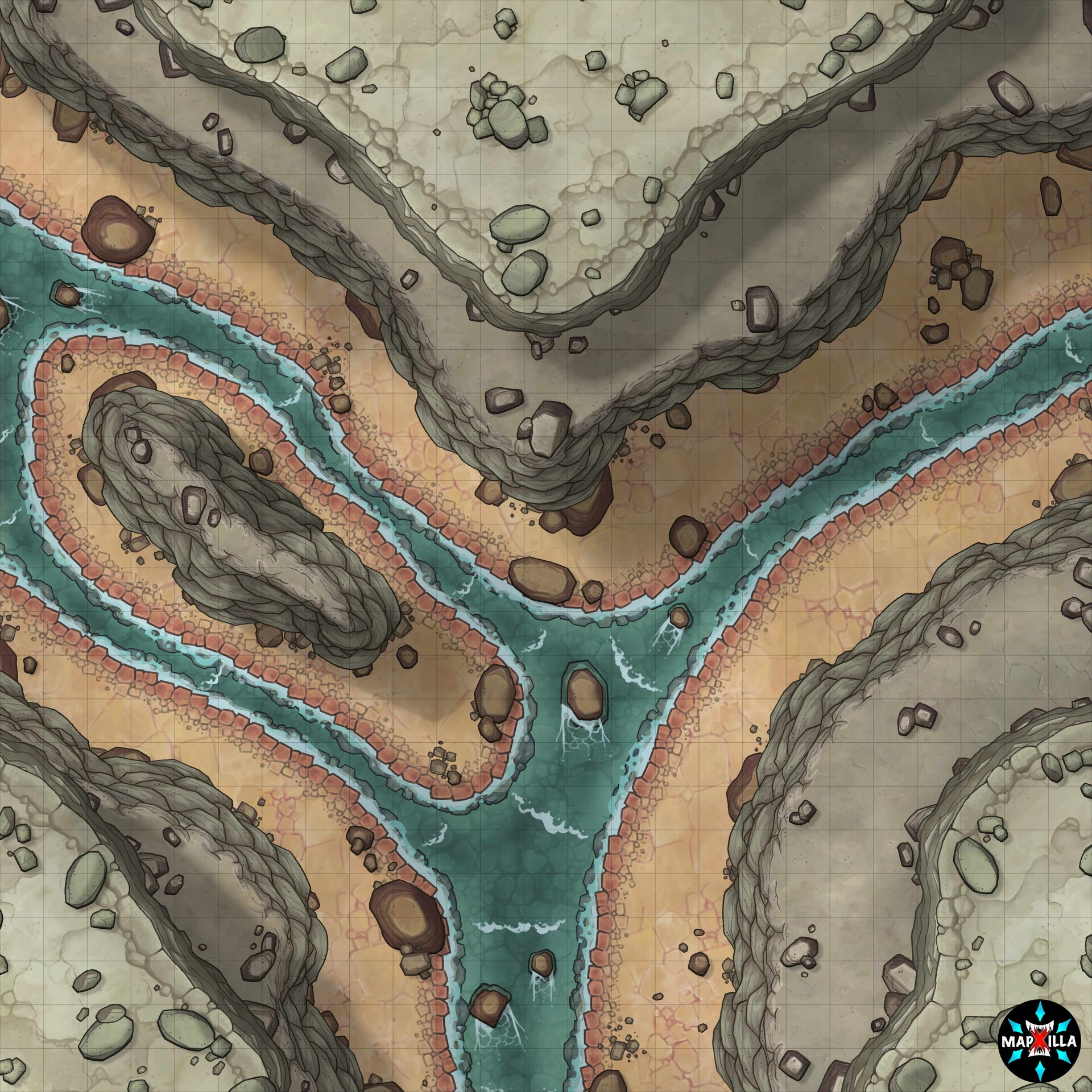 ArtStation - Mountain Rivers [25 x 25]