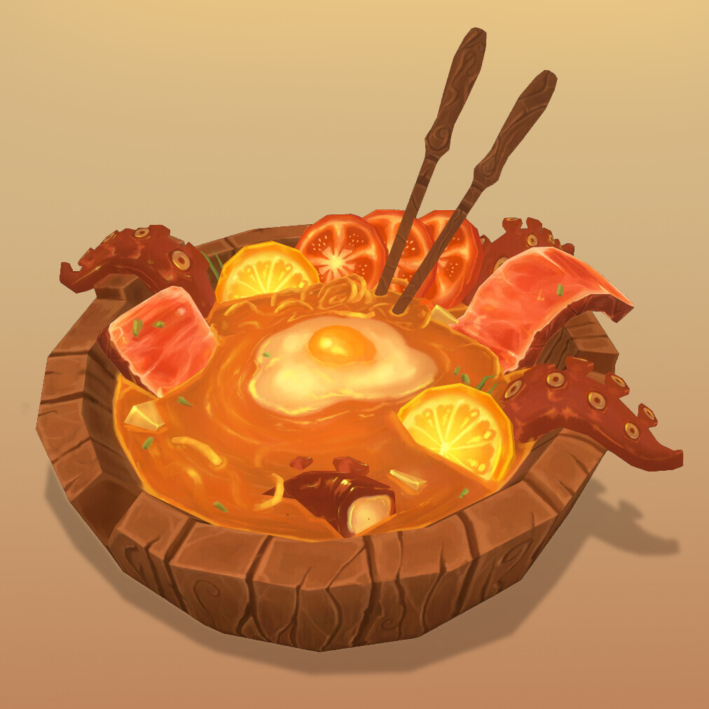 ArtStation - Handpainted Food