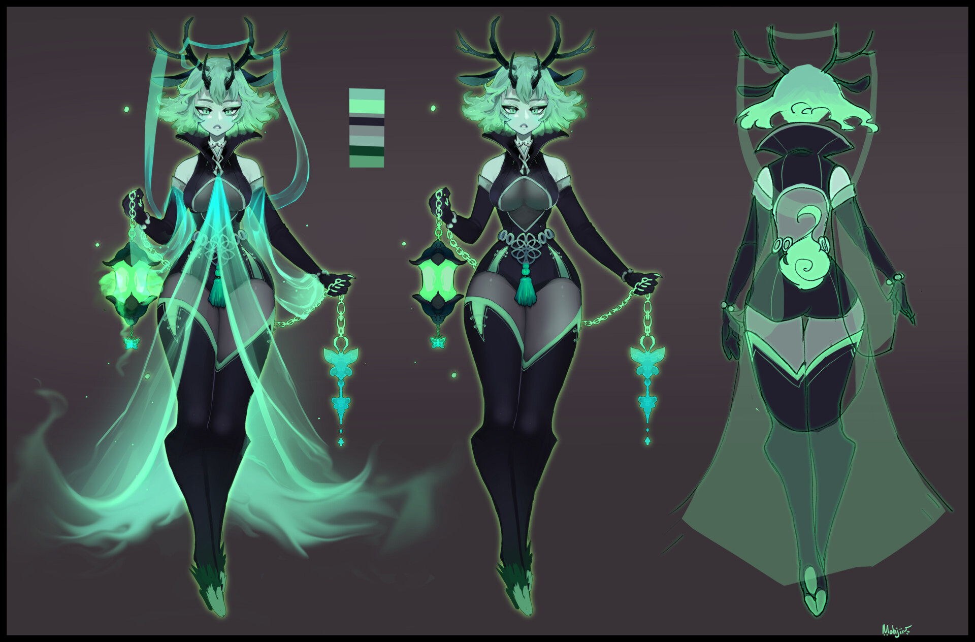 ArtStation - DND / Vtuber Character reference sheet commission